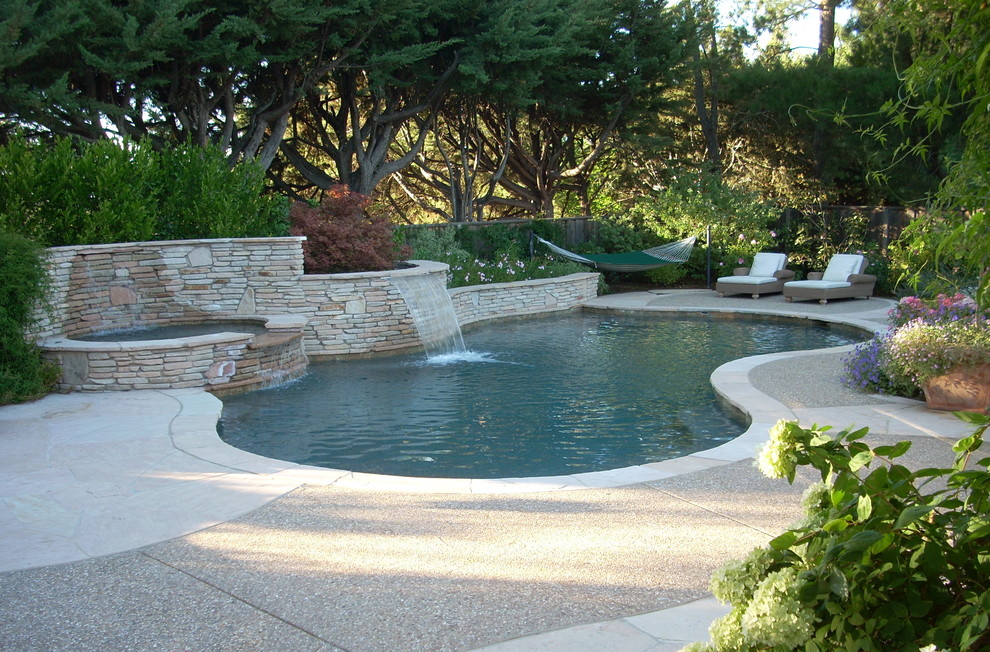 Intimate Pool,Spa, & Outdoor Living Space - Landscape - San Francisco ...