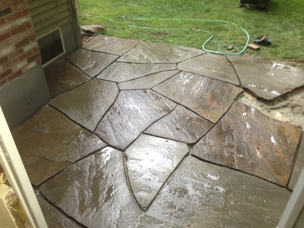 Irregular Bluestone Patio - Rustic - Landscape - Manchester - by Stone ...