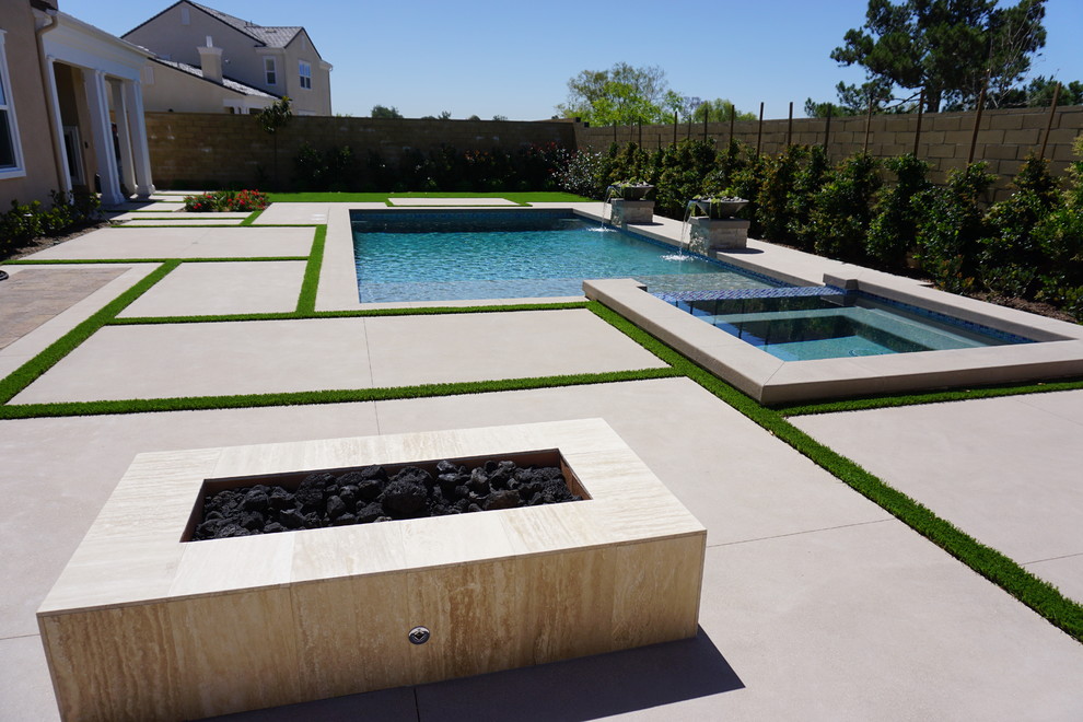 Irvine, CA - Contemporary Pool & Spa - Contemporary - Landscape ...
