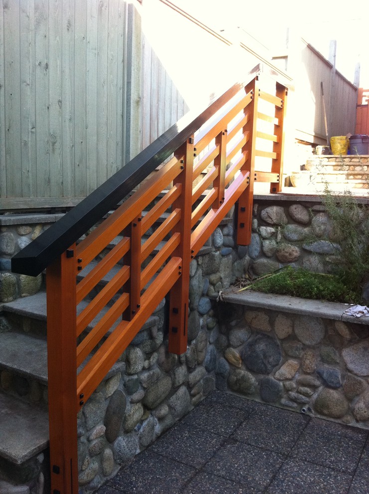 Japanese Handrail Design/ Build - Contemporaneo - Giardino - Vancouver ...