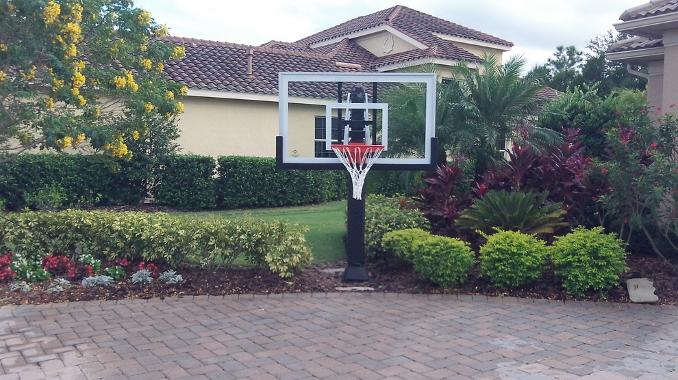 Jason M's Pro Dunk Gold Basketball System on a 30x20 in Tampa, FL ...