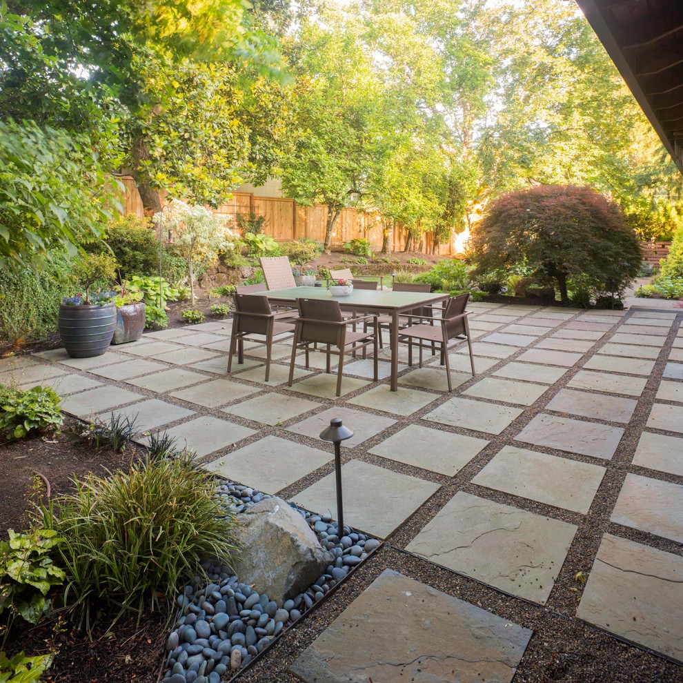 John and Sarah's backyard renovation - Contemporary - Patio - Portland ...