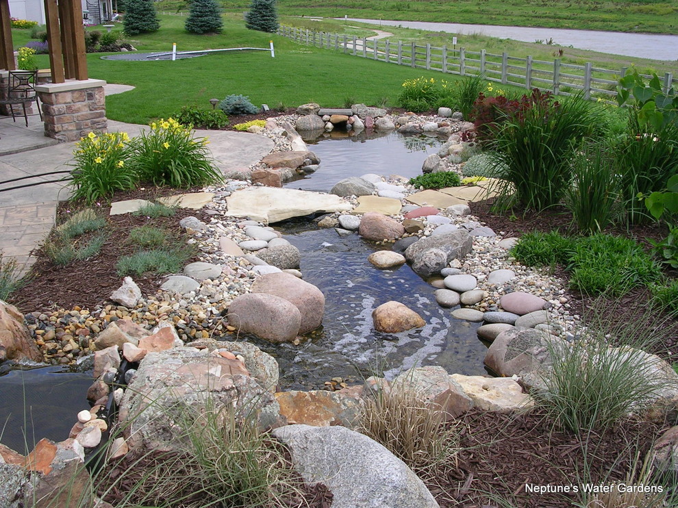 Koi Ponds and Water Gardens - Rustic - Landscape - Omaha - by Neptune's ...