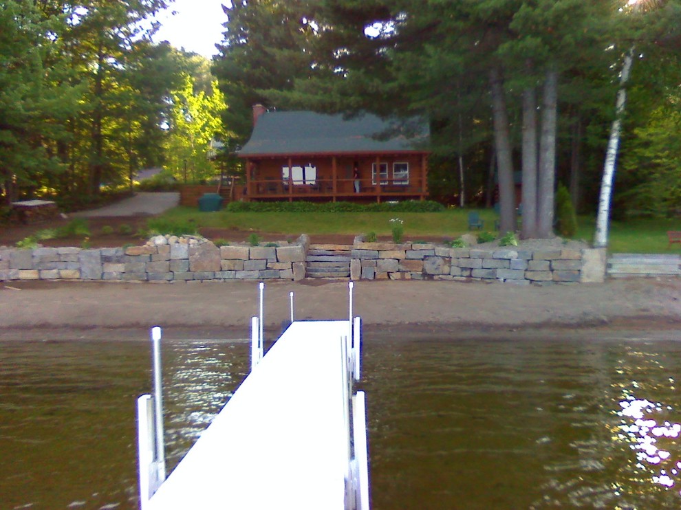 Lake-Front Retaining Wall - Traditional - Landscape - Boston - by ...