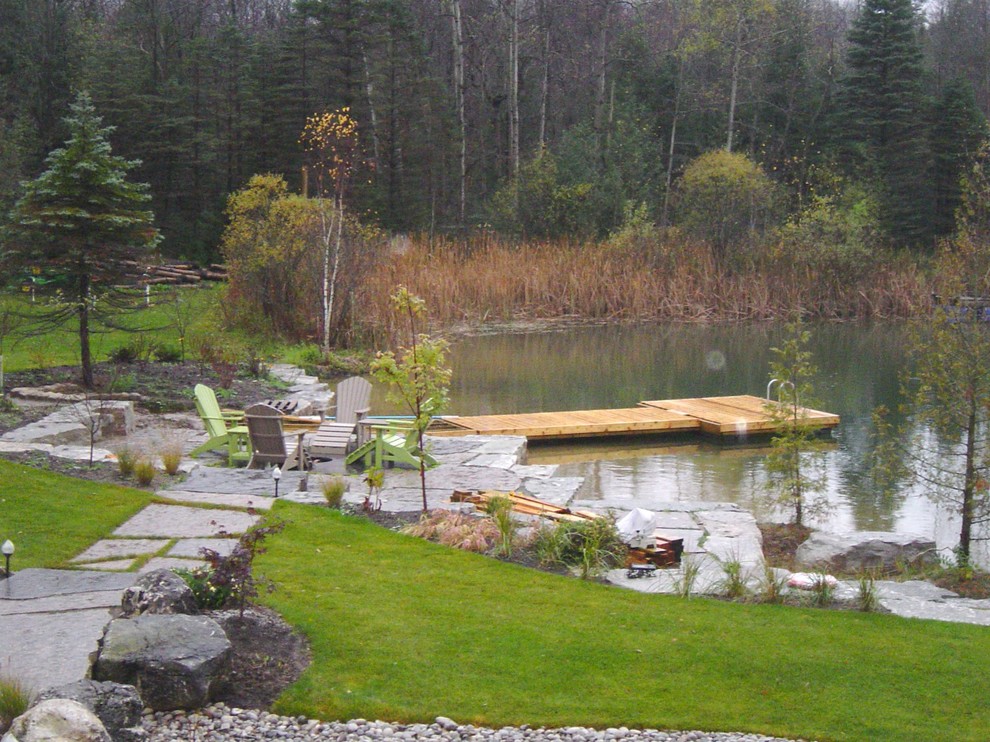 Lake House - Rustic - Landscape - Toronto - by Decra-Stone Landscaping ...
