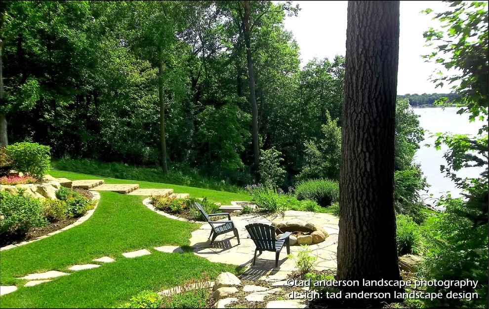 Lake Minnetonka Landscape For Living - Firepit Setting. Minnesota Patio ...