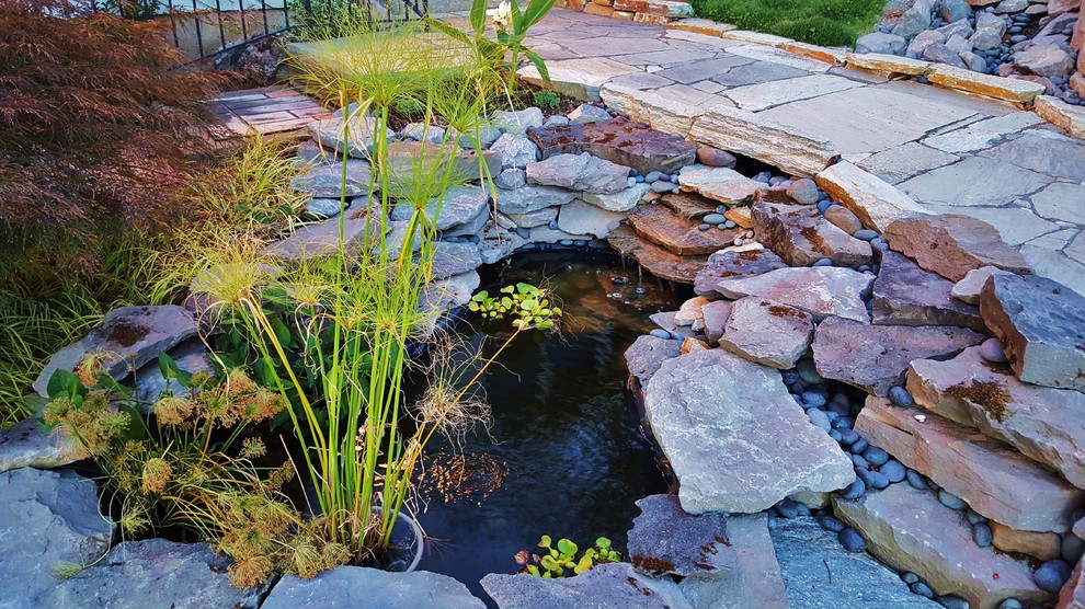 Lakeshore Rain Gardens, Pathway-Patio & Pond - Arts & Crafts - Garden ...