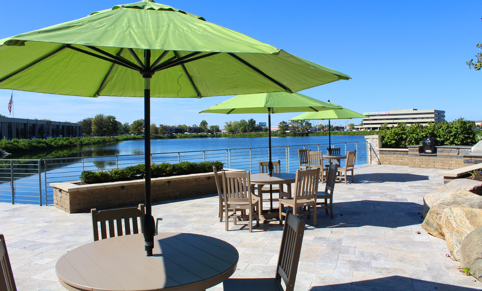 Lakeside Employee Lounge and Dining Space - Modern - Landscape ...