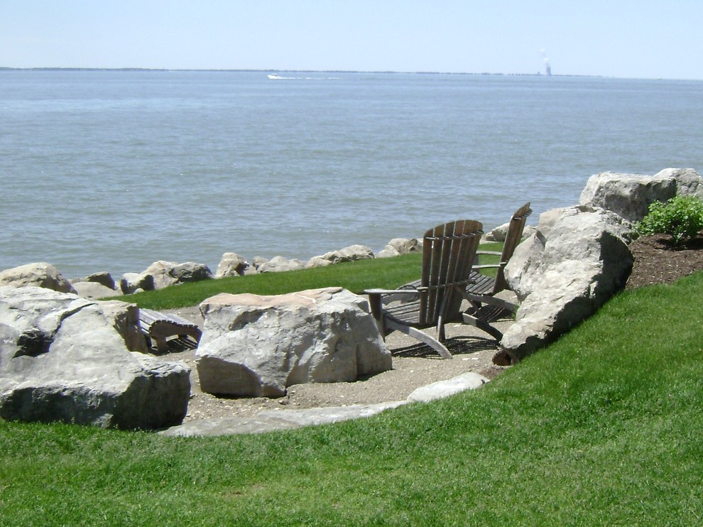Lakeside Fire Pit - Traditional - Landscape - Cleveland - by Daniel Lee ...