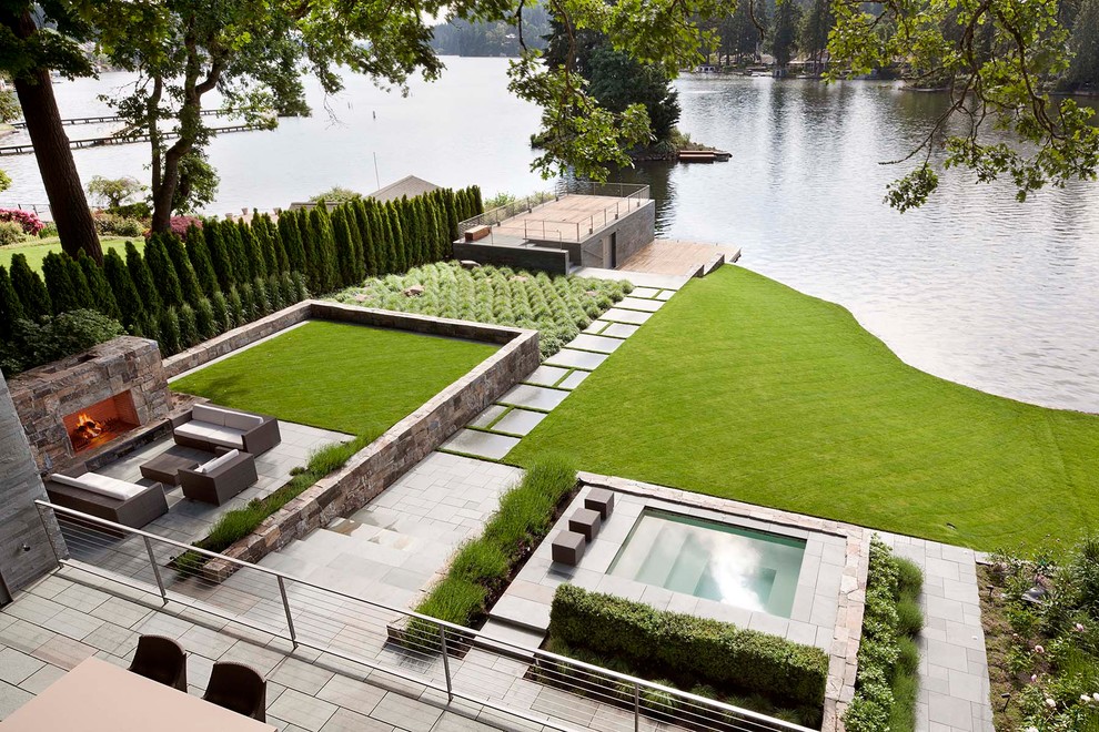 Lakeside Garden - Contemporary - Landscape - Portland - by Lango Hansen ...