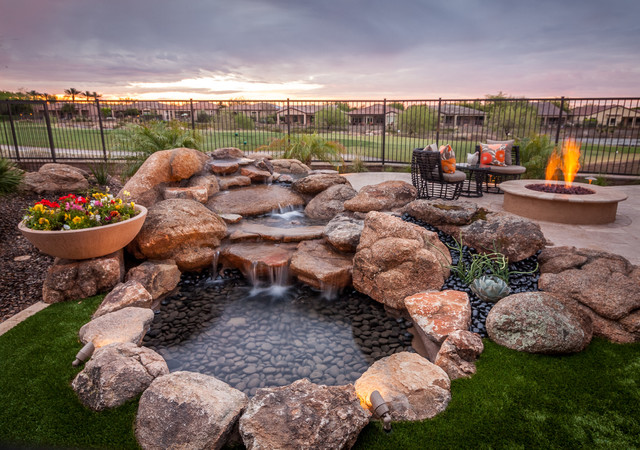 Landscape design work at Trilogy model homes - Contemporáneo - Jardín ...