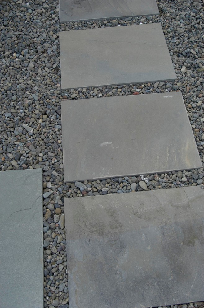 Large Bluestone Stepping Stones - Classique - Jardin - San Francisco ...