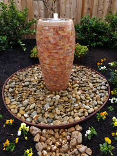 Large Outdoor Bubbling Pot Water Feature - Contemporary - Landscape ...