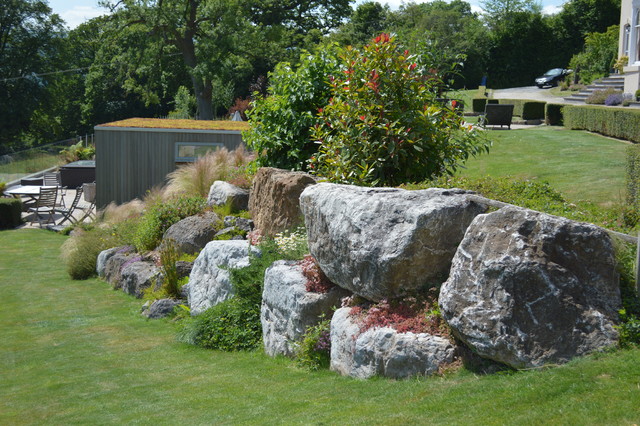 Large Terraced Garden - Traditional - Garden - West Midlands - by ...