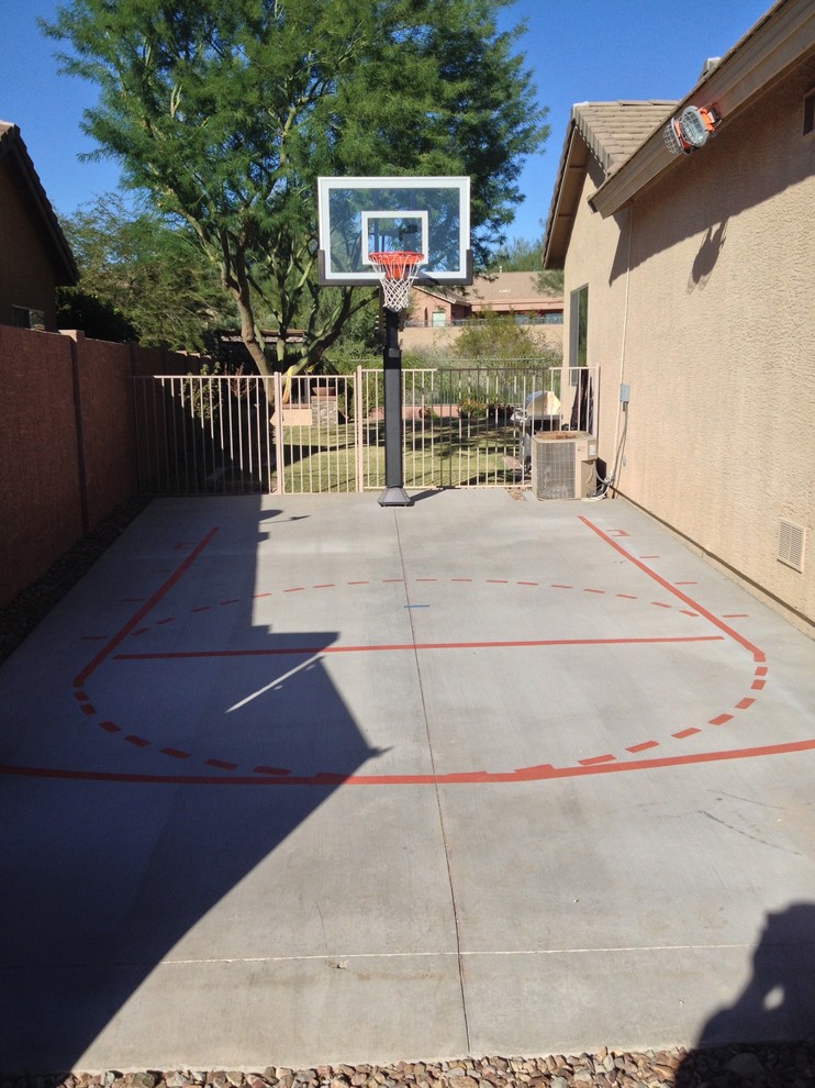 Larry B's Pro Dunk Silver Basketball System on a 18x35 in Anthem, AZ ...