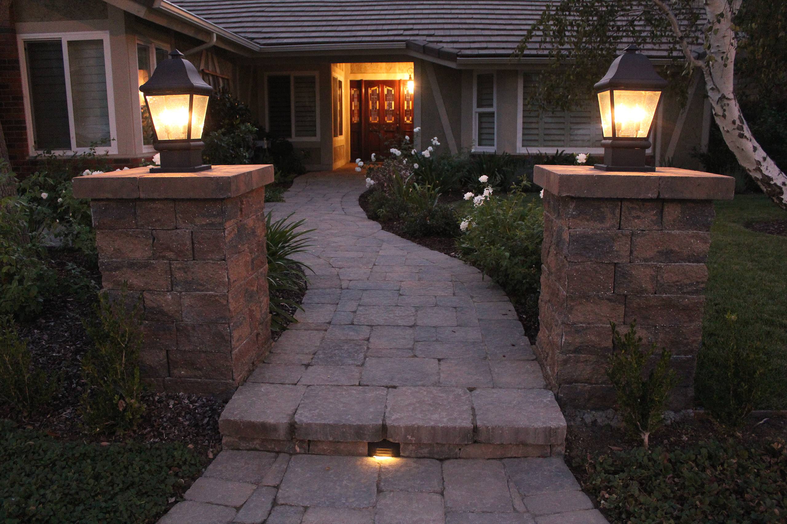 Lighted Landscape Pavers | Shelly Lighting