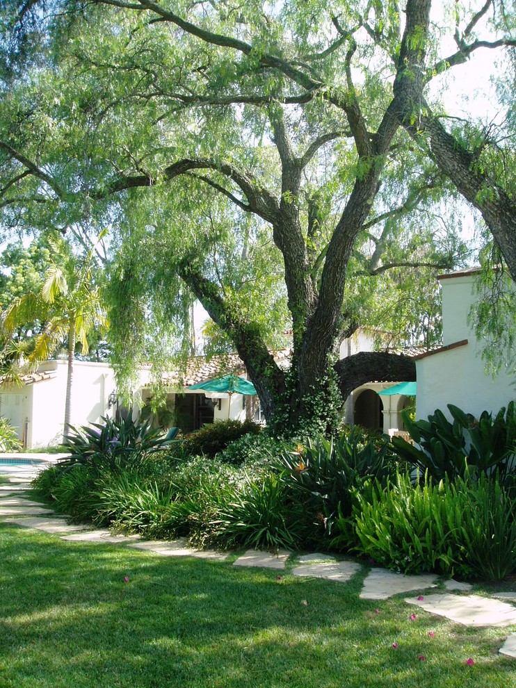 Lilian Rice, Estate landscape, Rancho Santa Fe, courtyard, pavers ...