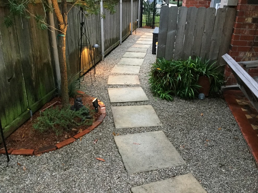 Limestone walkways with stepping stones - Landscape - New Orleans - by ...