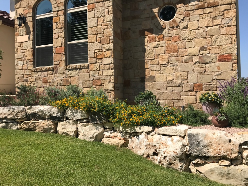 Limestone wall collection - Rustic - Landscape - Austin - by Maldonado ...