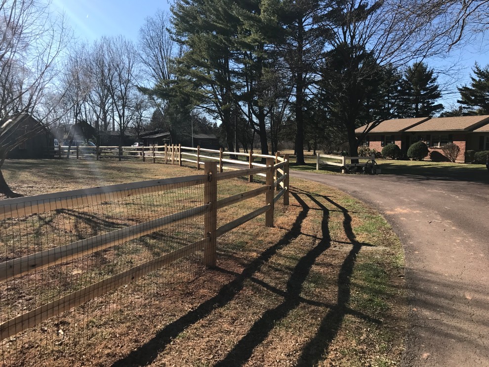 Locust Split Rail Fencing - Rustic - Landscape - Philadelphia - by ...