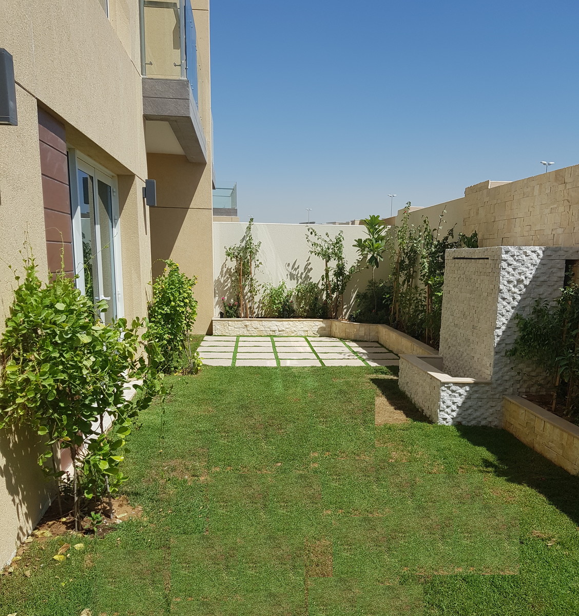 Lovely simple garden with waterfall - Modern - Landscape - Other - by ...