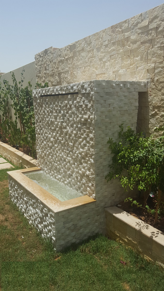 Lovely simple garden with waterfall - Modern - Landscape - Other - by ...