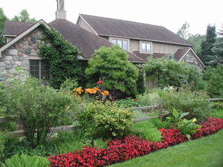 Lush Front Yard Gardens - Traditional - Landscape - Grand Rapids - by ...
