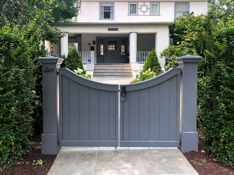 Lush Garden Front Gate - Transitional - Landscape - New York - by ...