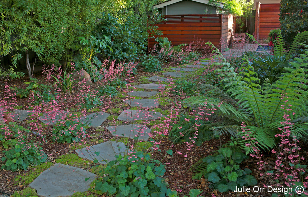 Lush Shade Garden- Classic Meets Contemporary - Contemporary ...