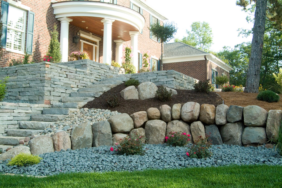 Luxury Front Yard Landscape-Edina, MN - Traditional - Landscape ...