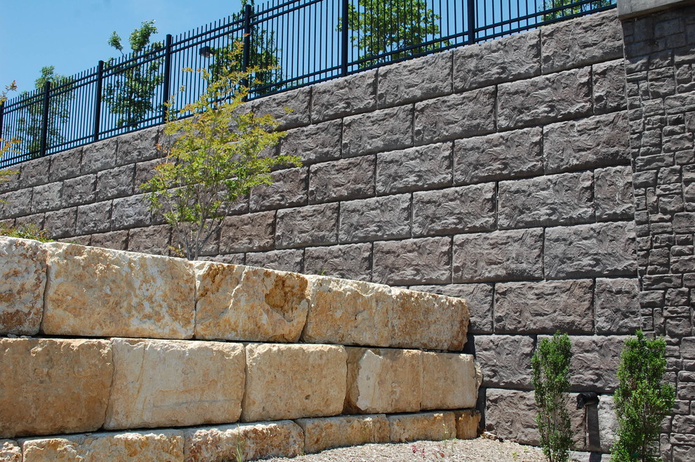 MagnumStone Precast Modular Block - Traditional - Landscape - Houston ...