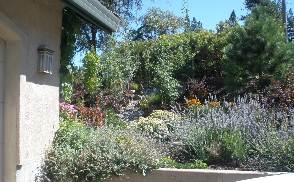 Meadow Vista Stone Columns and Flagstone Steps - Traditional ...
