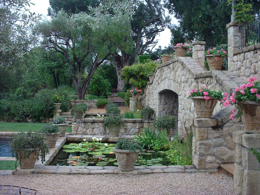Mediterranean Country House - Mediterranean - Landscape - Santa Barbara ...