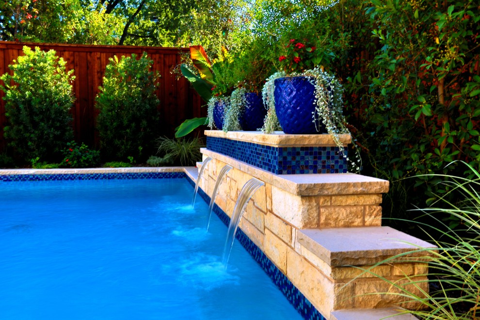 Mediterranean Pool Courtyard - Mediterranean - Landscape - Dallas - by ...