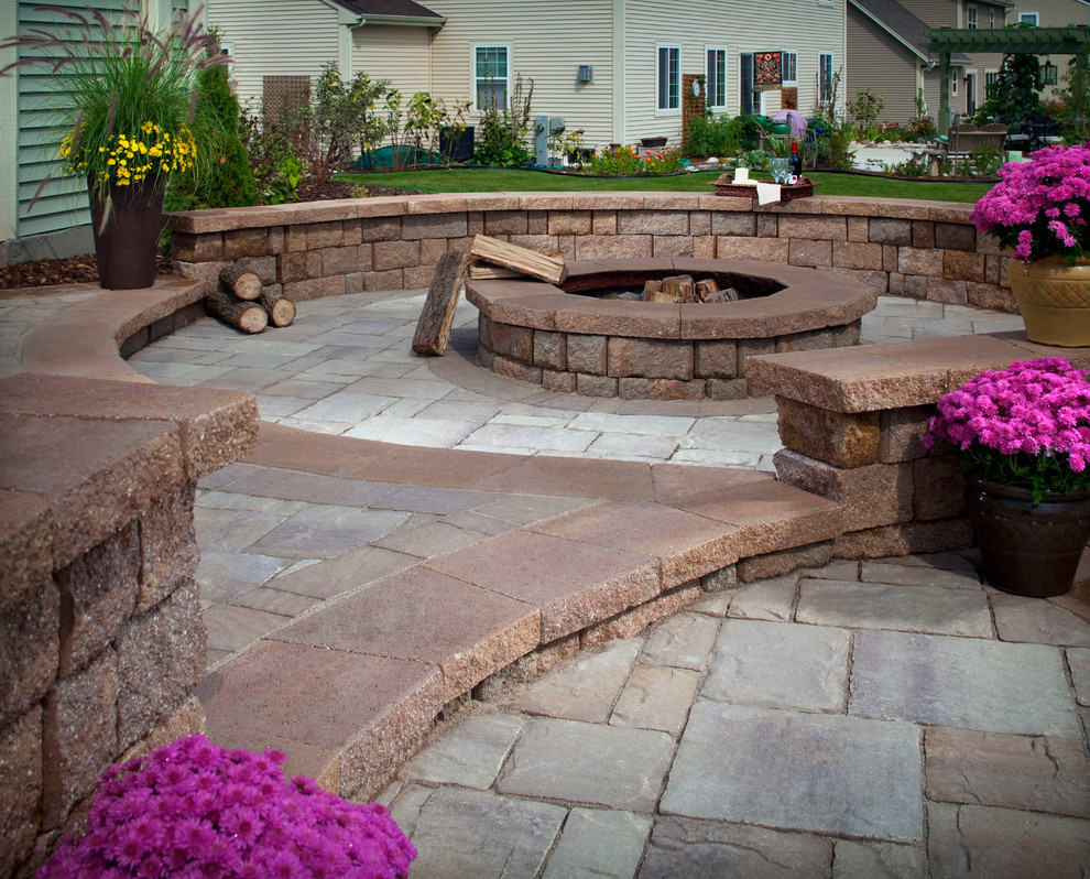 Mega Lafitt Paver - Rustic - Patio - Seattle - by Wittkopf Landscape ...
