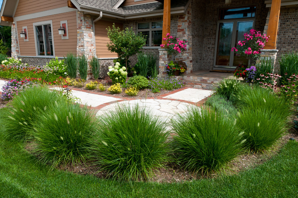 Craftsman Front Yard - Menomonee Falls - Craftsman - Landscape ...