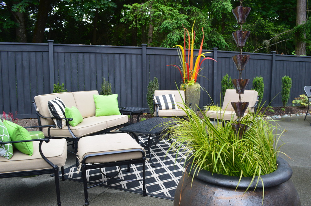 Mercer Island Cut Concrete Patio - Landscape - Seattle - by Sublime ...