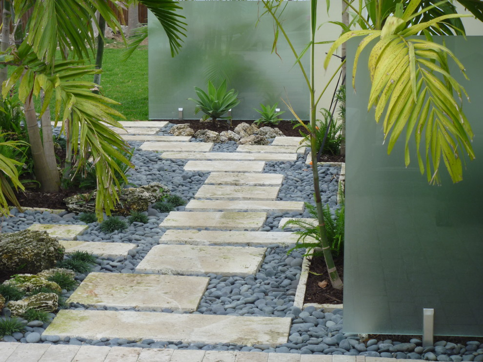 Miami Tropical Landscape walkway - Tropical - Landscape - Miami - by ...