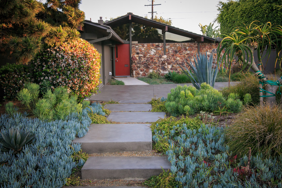 Mid Century Driveway - Midcentury - Landscape - San Diego - by Land ...