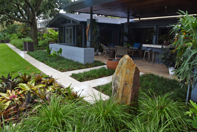 Mid-Century Modern Garden - Midcentury - Garden - Orlando - by Hortus ...