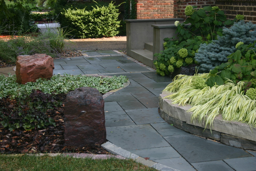 Minneapolis bluestone walkway - Contemporary - Landscape - Minneapolis ...