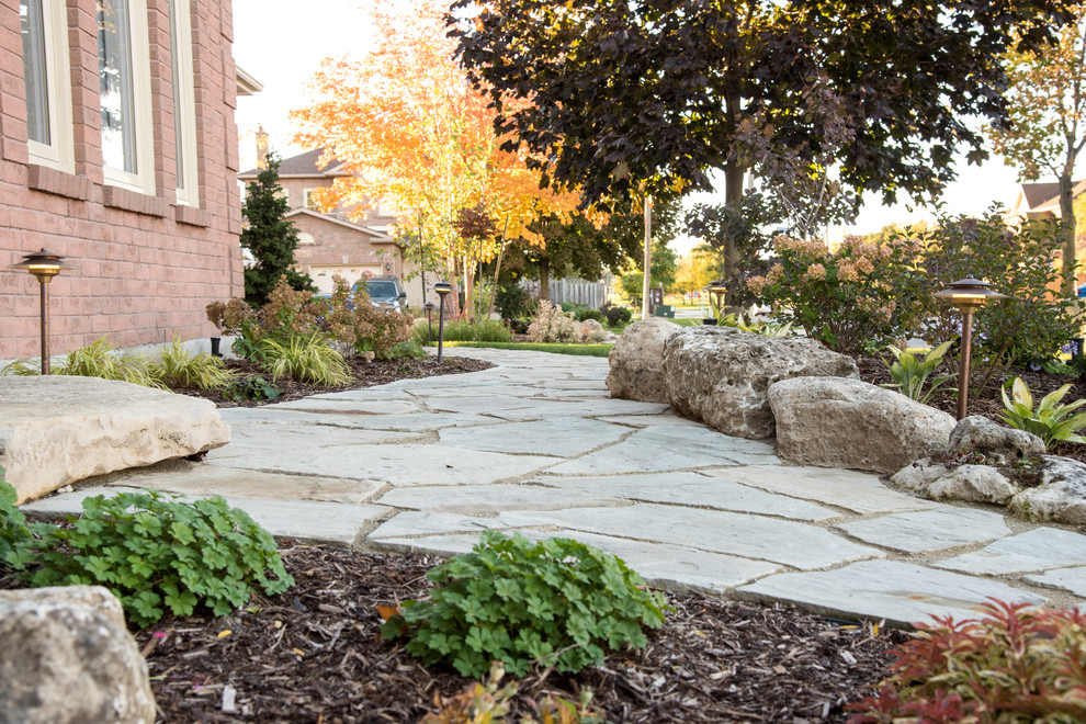 Mississauga Natural Stone Landscaping - Traditional - Landscape ...