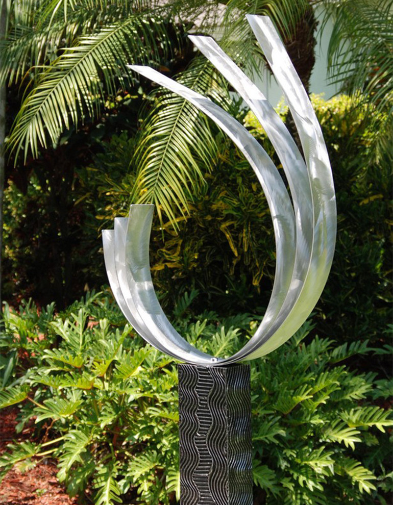 Modern Abstract Garden Sculpture - Triple C by Jon Allen - Modern ...
