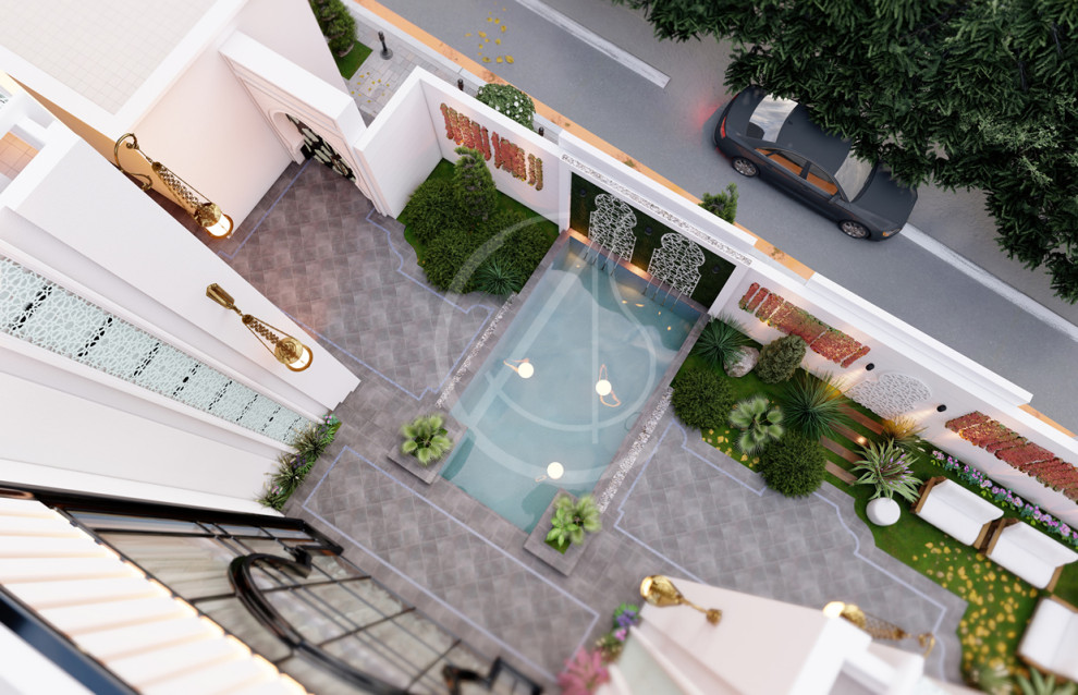 Modern Arabic Villa Architectural Design - Modern - Landscape - London ...