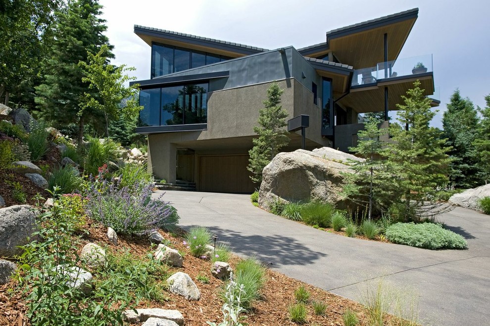 Modern architecture, naturalistic setting - Modern - Landscape - Denver ...