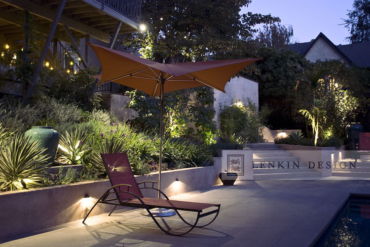 Modern Back Yard Lighting - Contemporary - Patio - Los Angeles - by ...