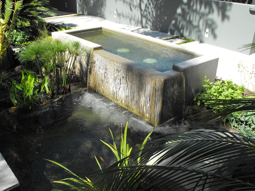 Modern Contemporary Fountain - Contemporary - Landscape - Santa Barbara ...