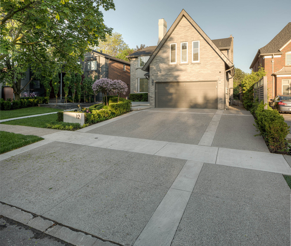 Modern Curb Appeal - Eclectic - Landscape - Toronto - by Elite Concrete ...