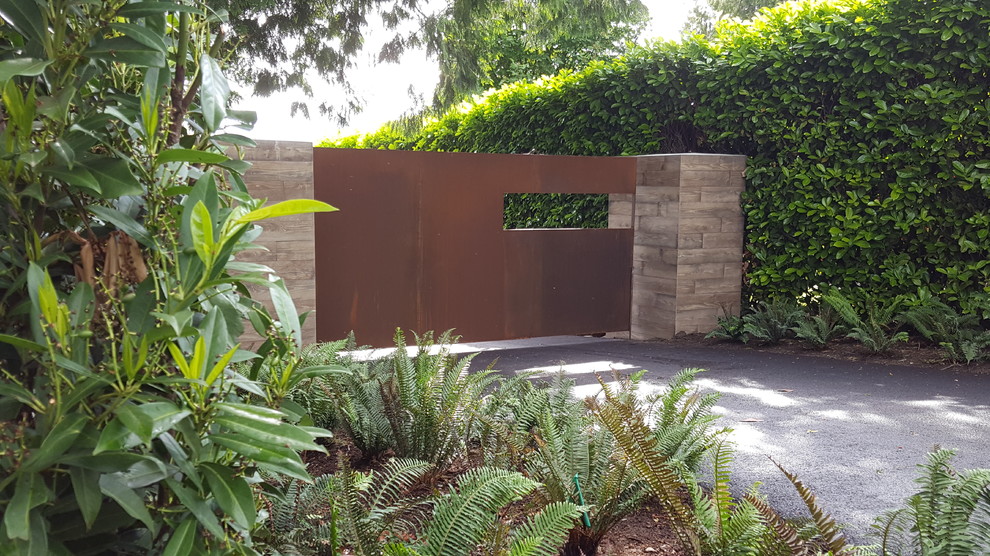Modern Driveway Gate - Modern - Landscape - Seattle - by Terrain | Houzz