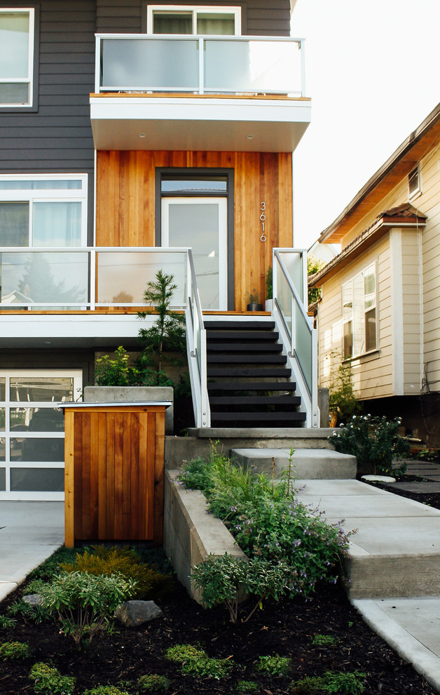 Modern Duplex Front Yard - Modern - Landscape - Portland - by Pistils ...